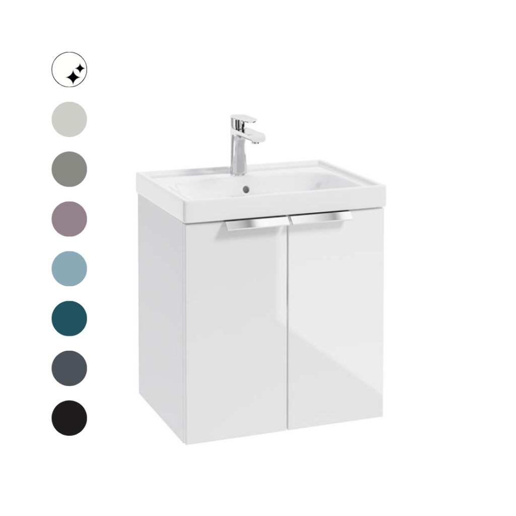 STOCKHOLM 50cm Wall Hung Two Door Vanity Unit - McGarry Tiles